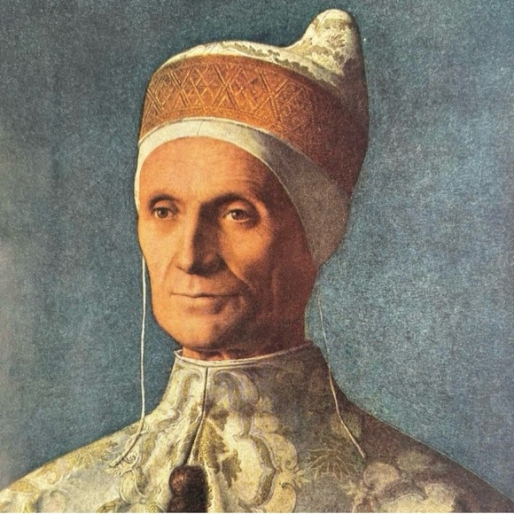 Art | Original Vintage Fine Art Print Giovanni Bellini Portrait Doge ...